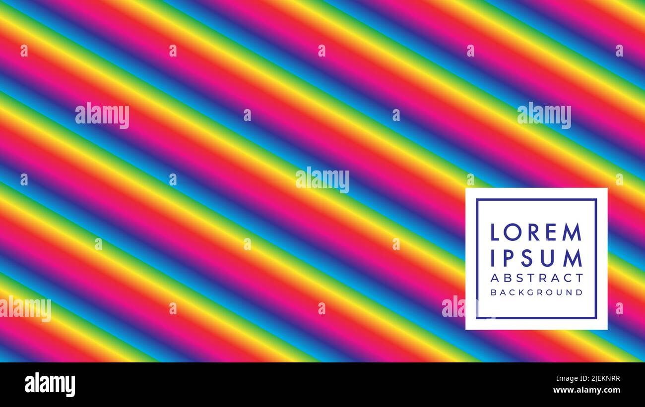 Diagonal rainbow stripe pattern. Abstract background design template ...