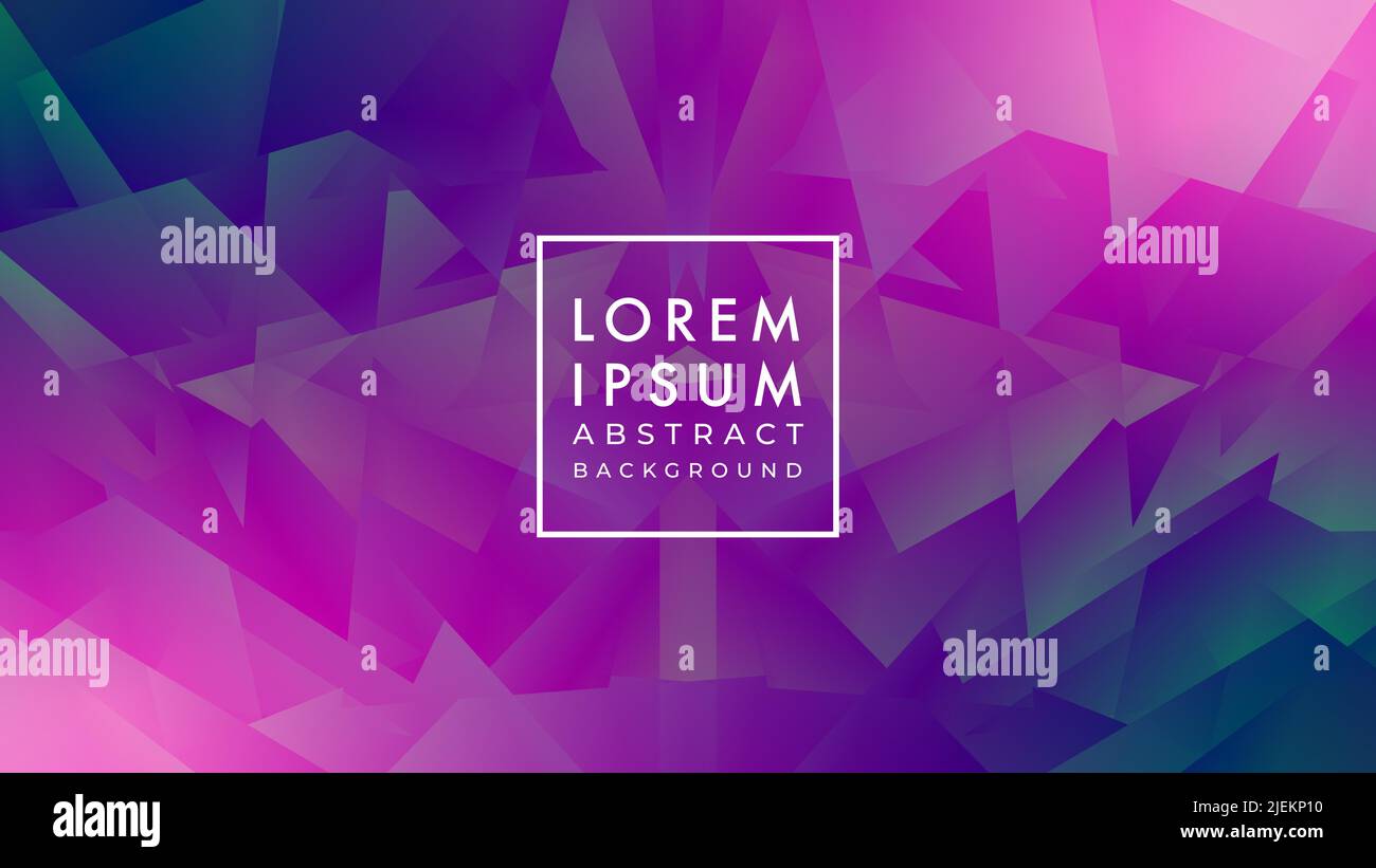 Random Sharp Geometric Pattern In Dark Neon Color Gradient. Abstract ...