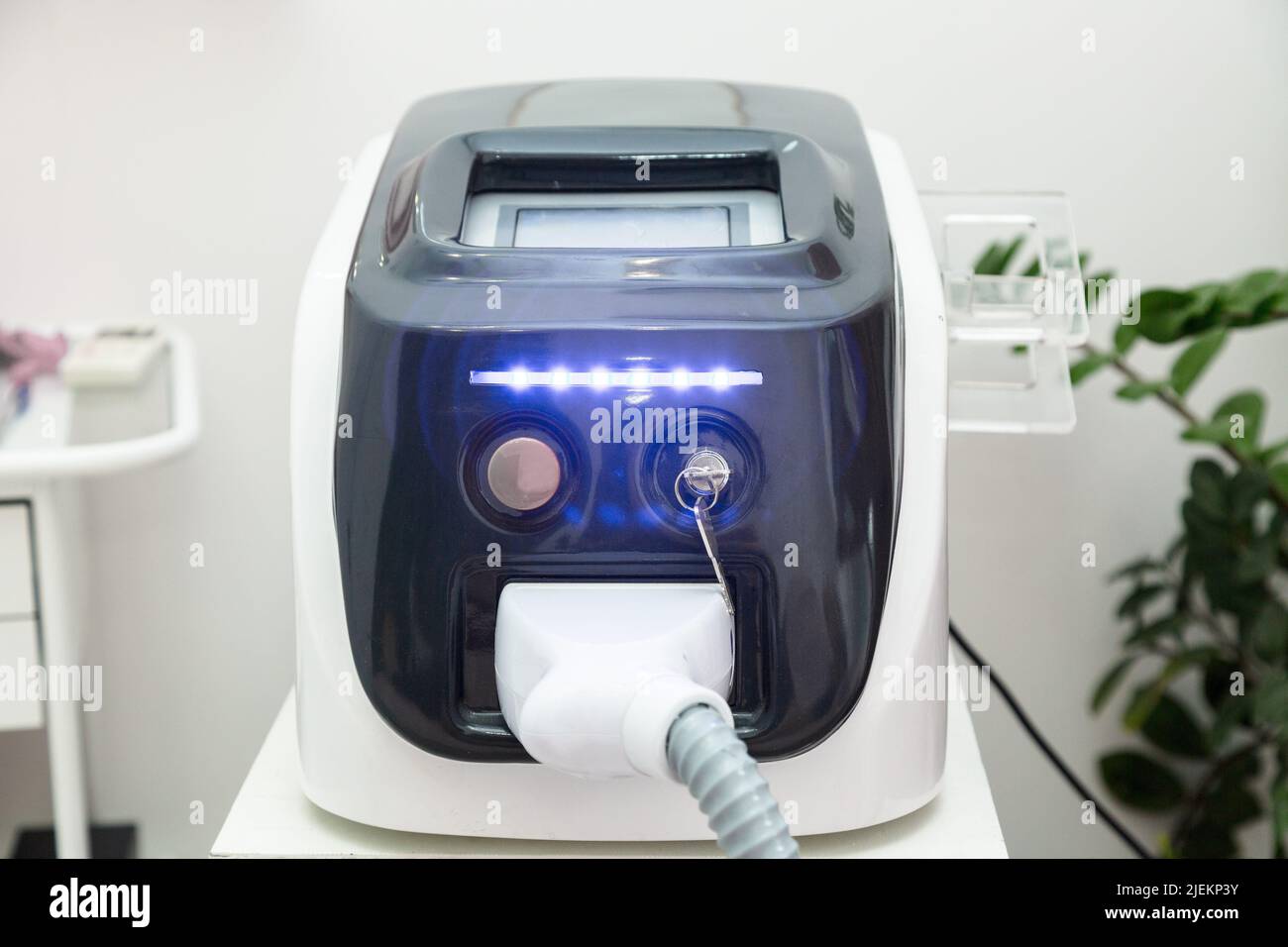 Medical device for carbon peeling spa salon Stock Photo - Alamy