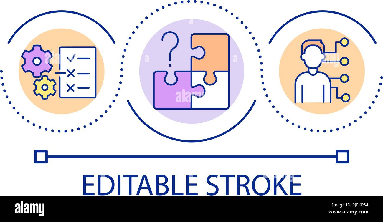 Lack of professional skills loop concept icon Stock Vector Image & Art ...