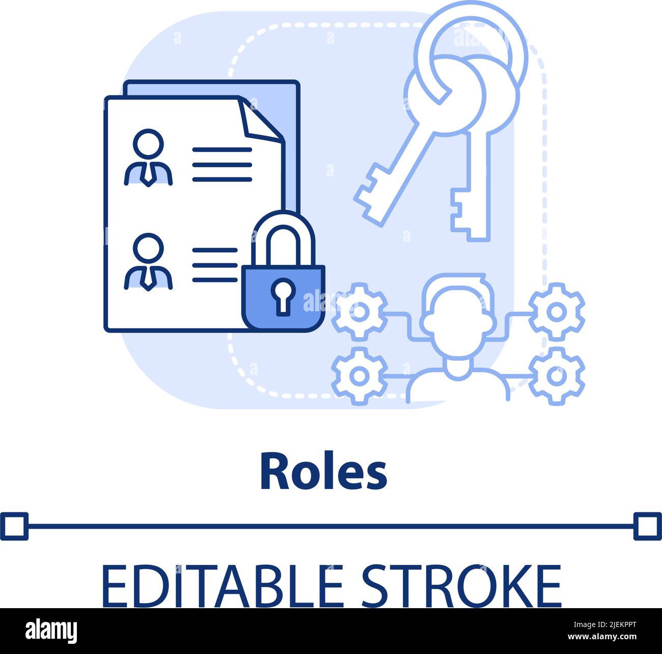 Roles light blue concept icon Stock Vector Image & Art - Alamy