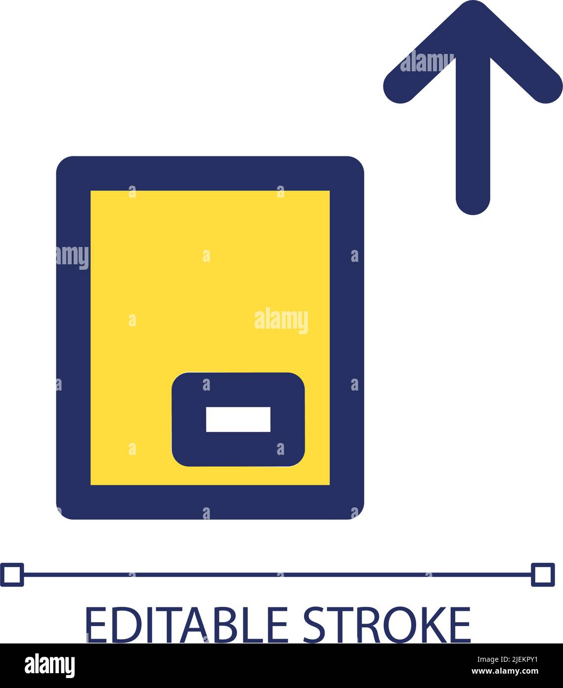 Unload cargo RGB color ui icon Stock Vector Image & Art - Alamy