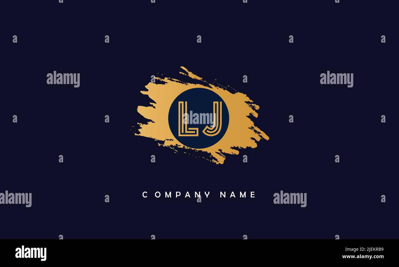 LJ, JL Abstract Letters Logo Monogram Stock Vector Image & Art - Alamy