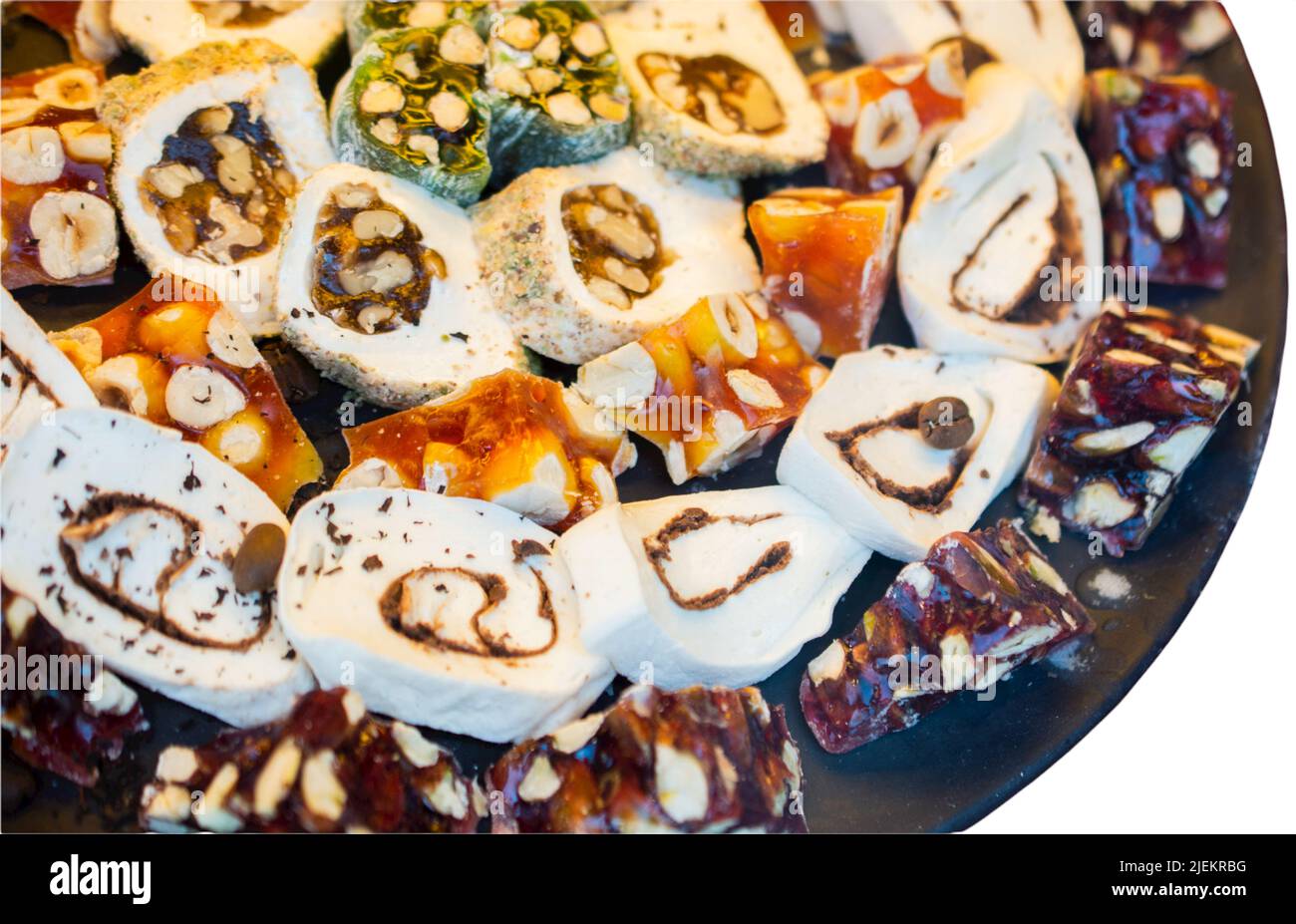 Traditional Turkish Delight (Rahat Lokum Stock Photo - Alamy