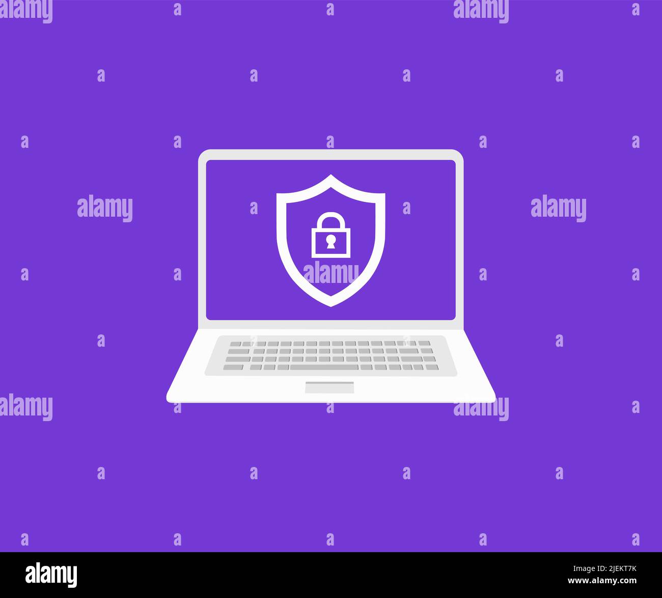 Internet, Cyber, firewall security concept logo design. laptop computer ...