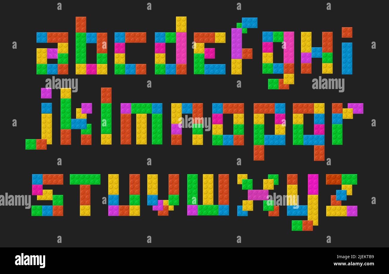 Lego alphabet letters hi-res stock photography and images - Alamy