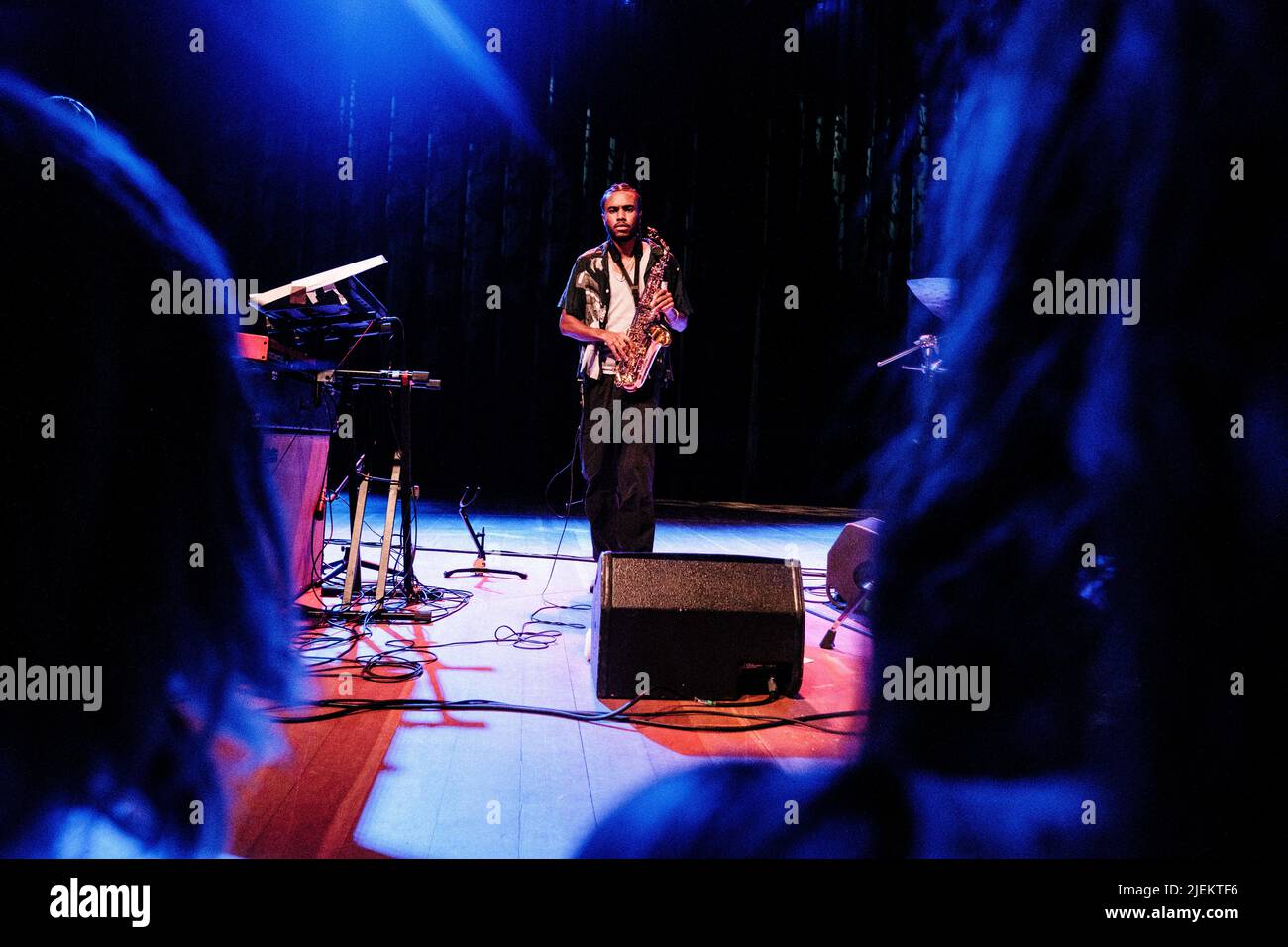 Copenhagen, Denmark. 24th, June 2022. Saxophonist Malik Venner performs ...