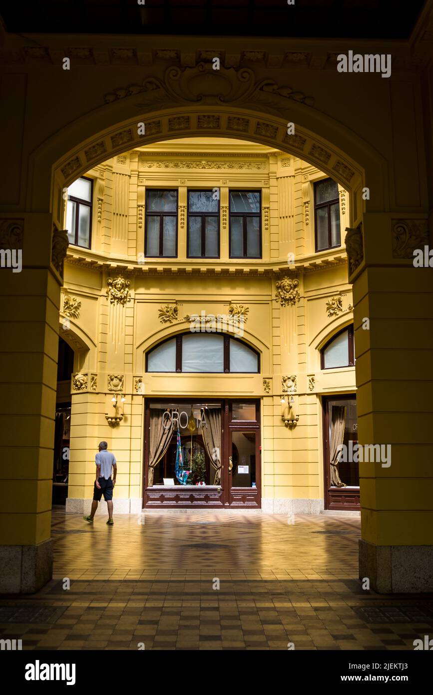 Oktogon is an urban passageway in central Zagreb designed by architect ...