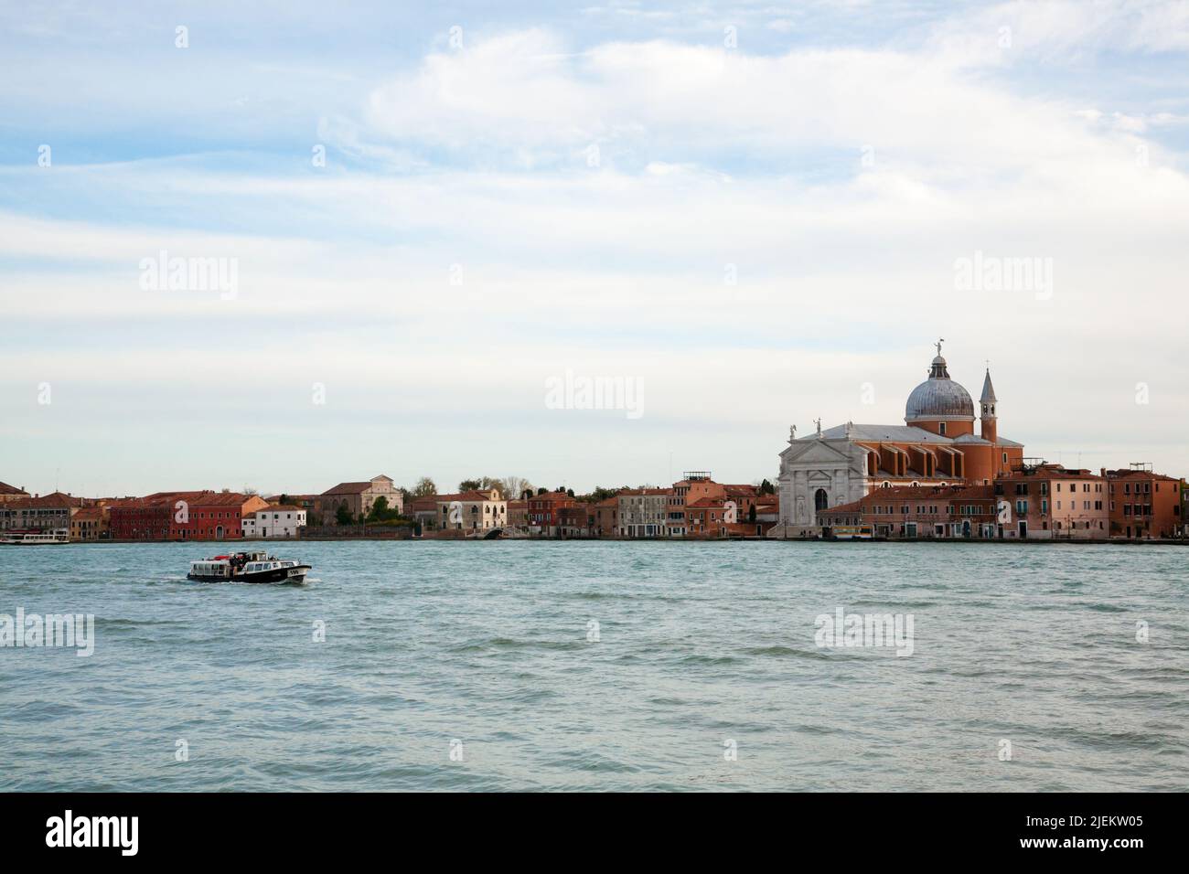 Church of the Most Holy Redeemer. Venice landscape, Italy. View from ...