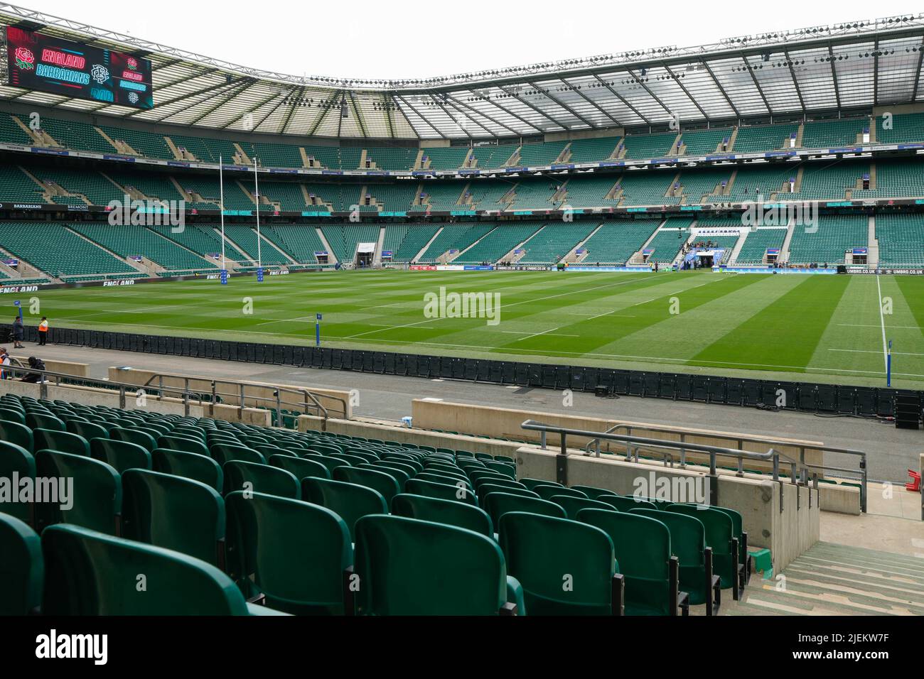 General view of Twickenham Stadium before the England -V- Barbarians ...