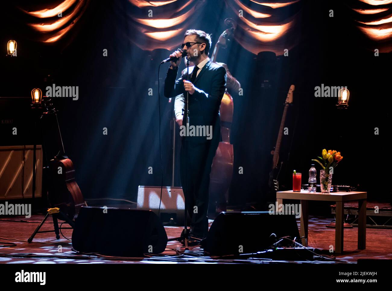 Singer with pop band the divine comedy hi-res stock photography and ...