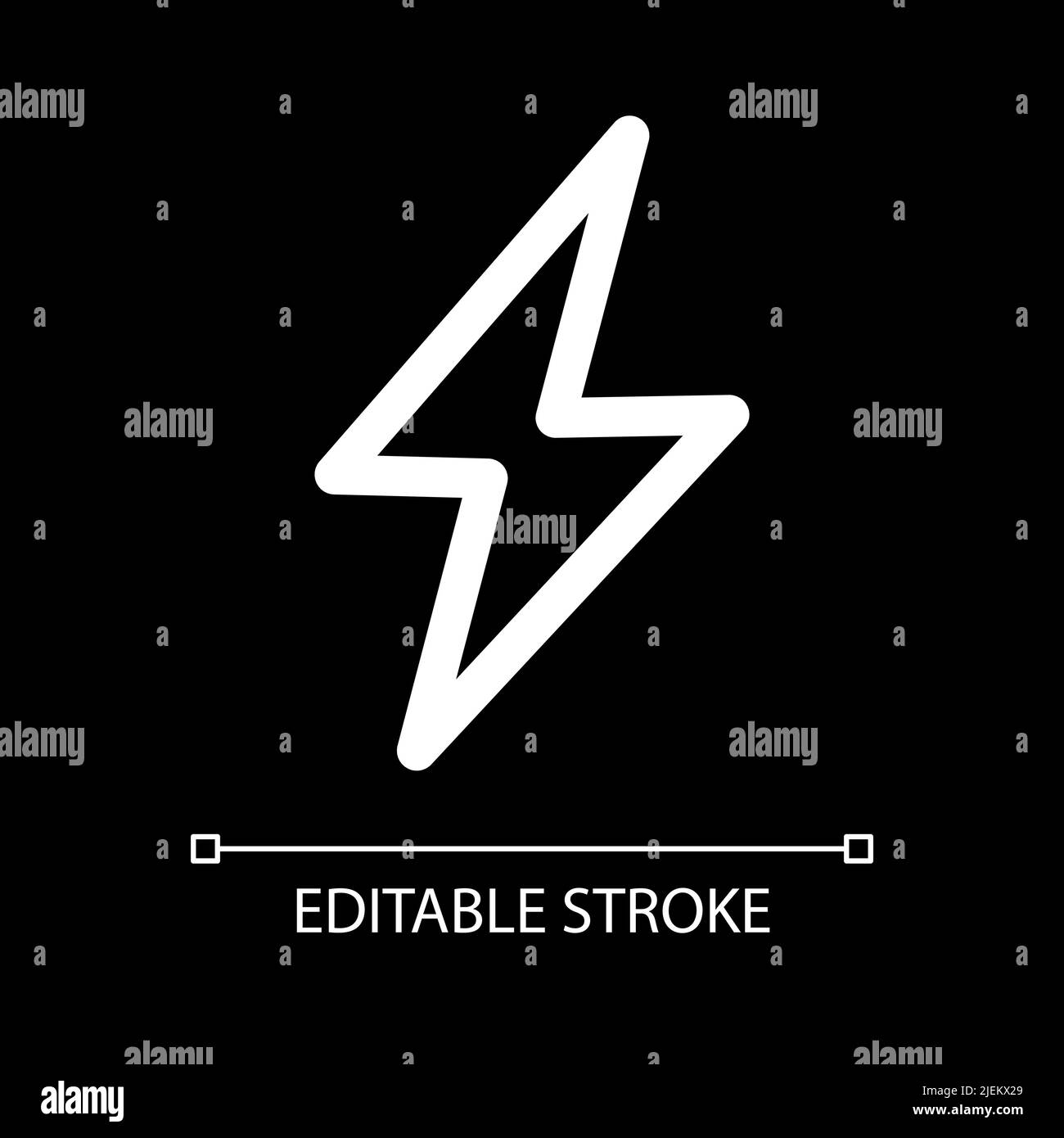 Lightning bolt white linear ui icon for dark theme Stock Vector Image ... Lightning bolt white linear ui icon for dark theme Stock Vector Image ...