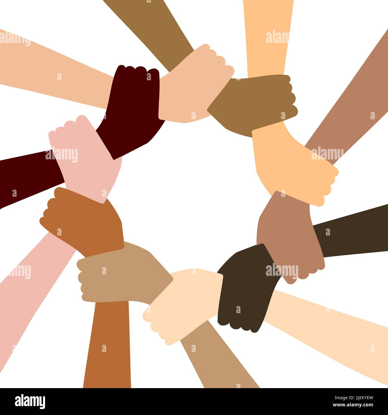 Putting hands circle Stock Vector Image & Art - Alamy