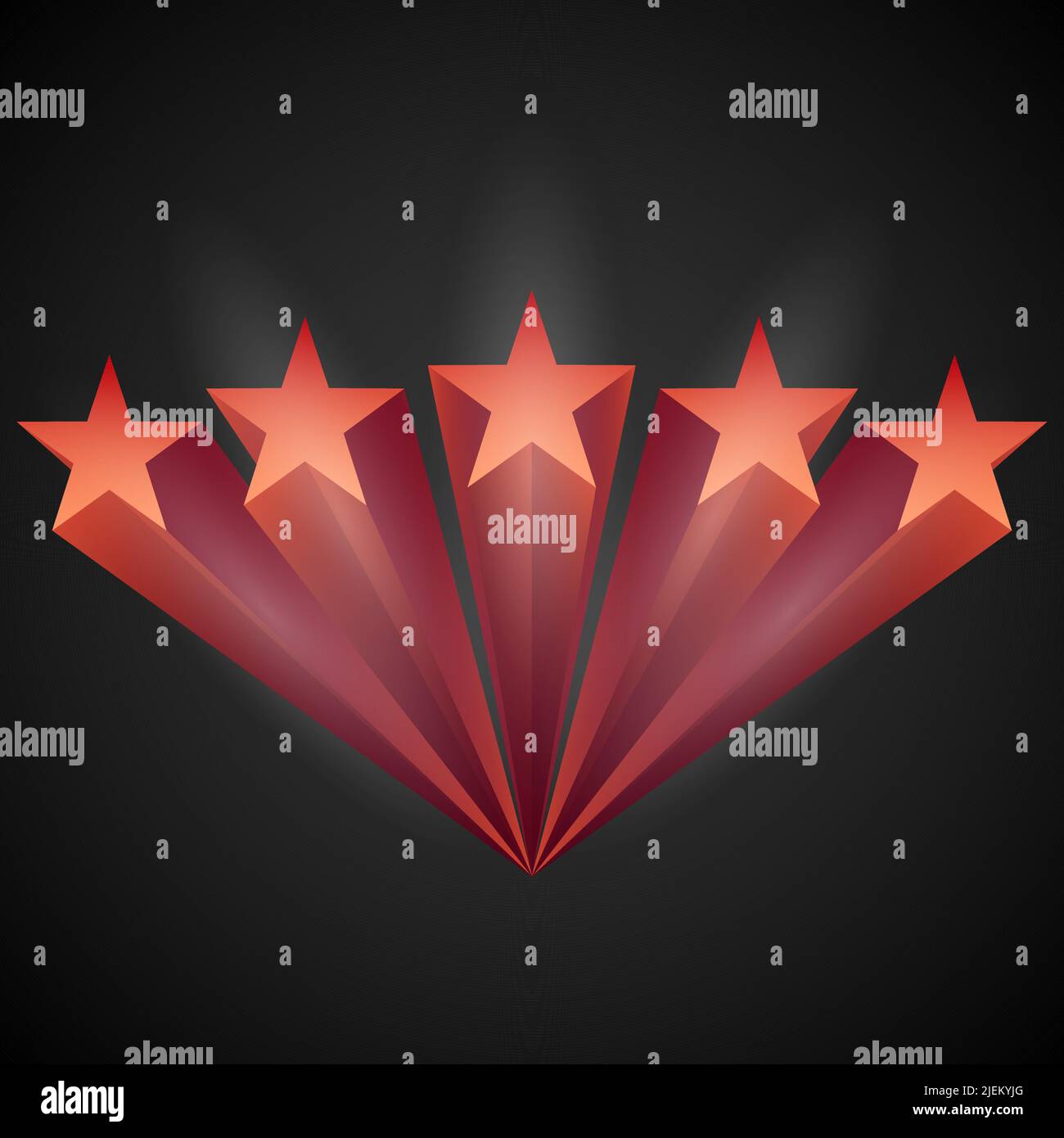 five red star 3d rating icon design Stock Vector Image & Art - Alamy