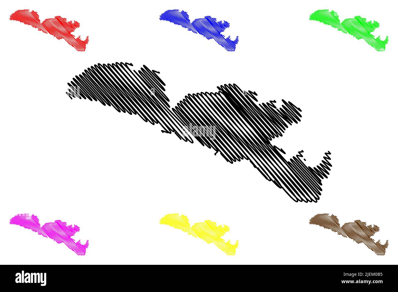 Inishmore island (Republic of Ireland, Aran Islands, Galway Bay) map ...