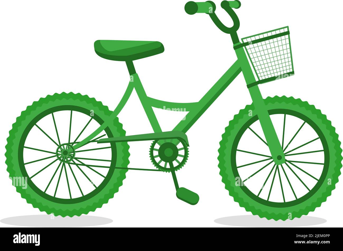 Go bike for green trip. Eco technology symbol. Isolated illustration on ...