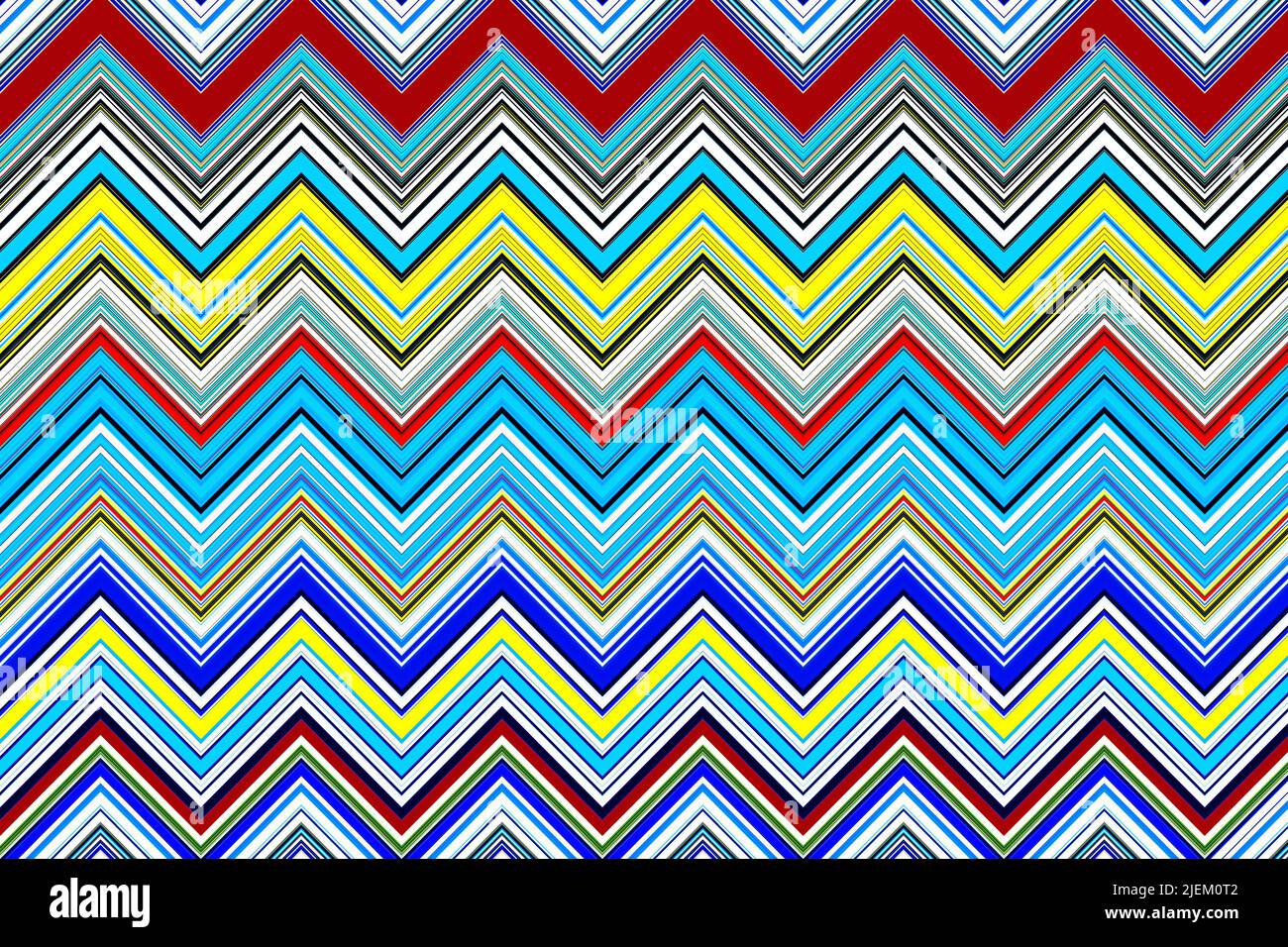 Abstract and contemporary digital art zigzag design Stock Photo - Alamy