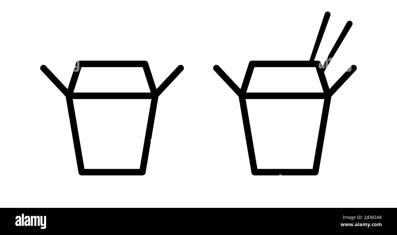 Asian fast food line Stock Vector Images - Alamy