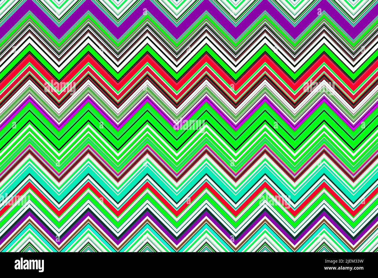 Abstract and contemporary digital art zigzag design Stock Photo - Alamy