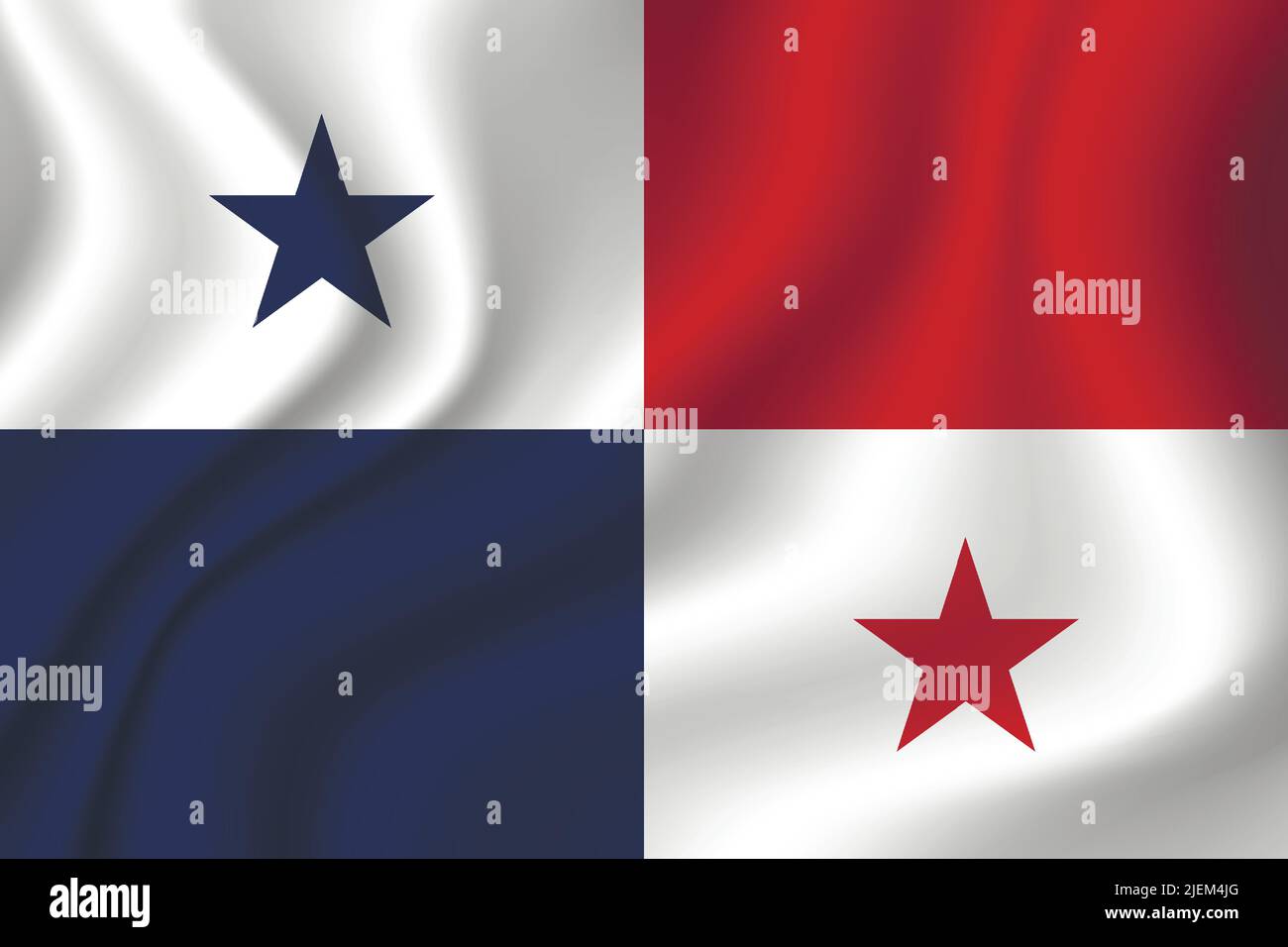 Flag of Panama. National symbol in official colors. Template icon ...