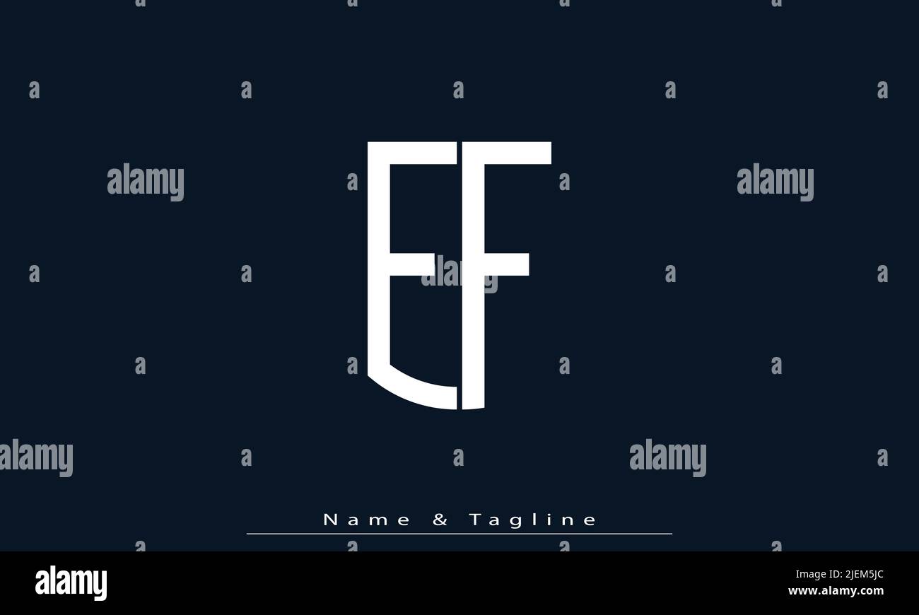 Alphabet letters Initials Monogram logo EF , FE Stock Vector Image ...