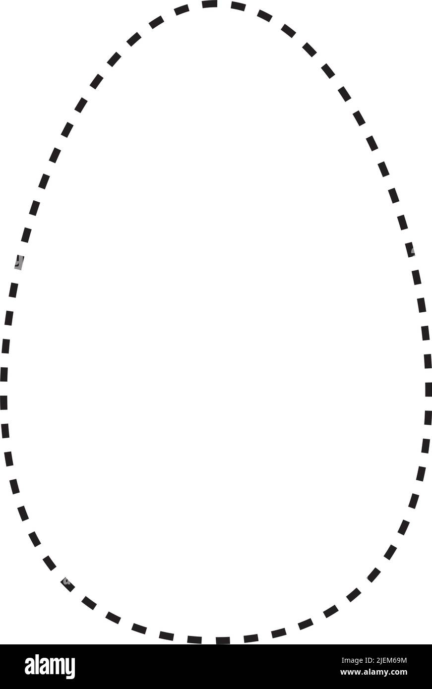 Oval shape dotted symbol vector icon for creative graphic design ui ...