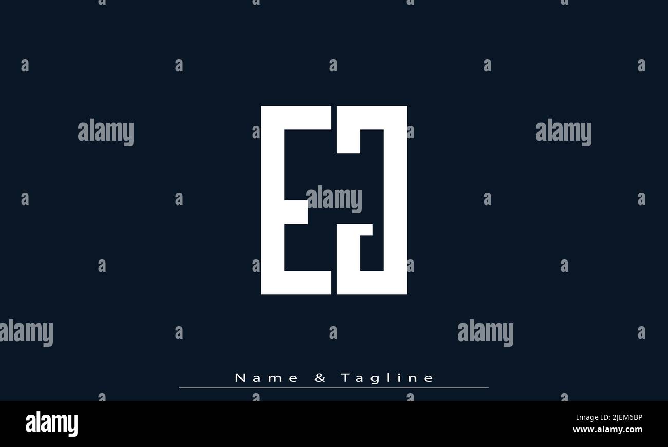 Alphabet letters Initials Monogram logo EJ , JE Stock Vector Image ...