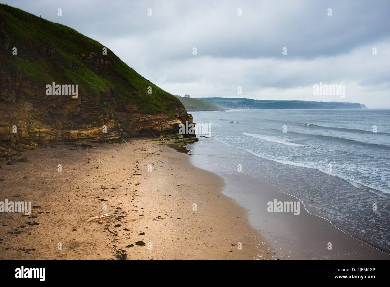 The beach at Whitby on a stormy day Stock Photo - Alamy