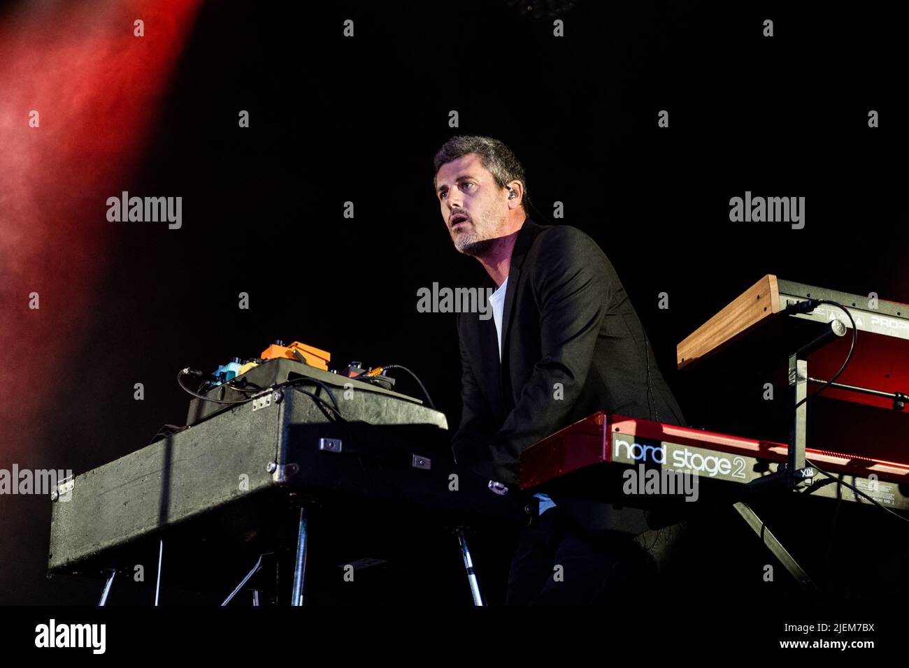 Frank Woeste performs at the La Defense Jazz Festival, in La Defense ...