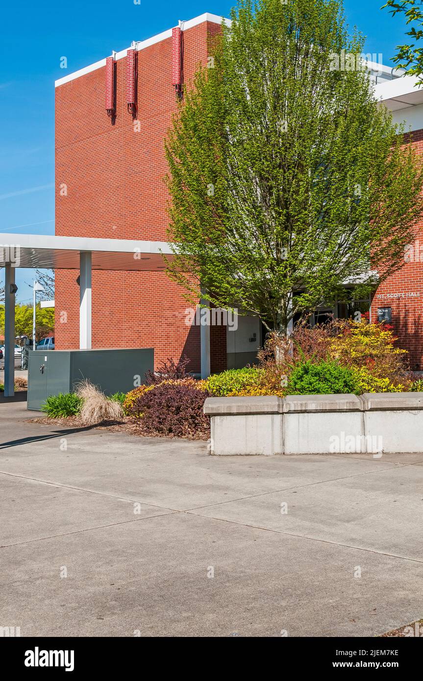 Mt. Scott Hall in the campus at Portland Community College in Portland ...