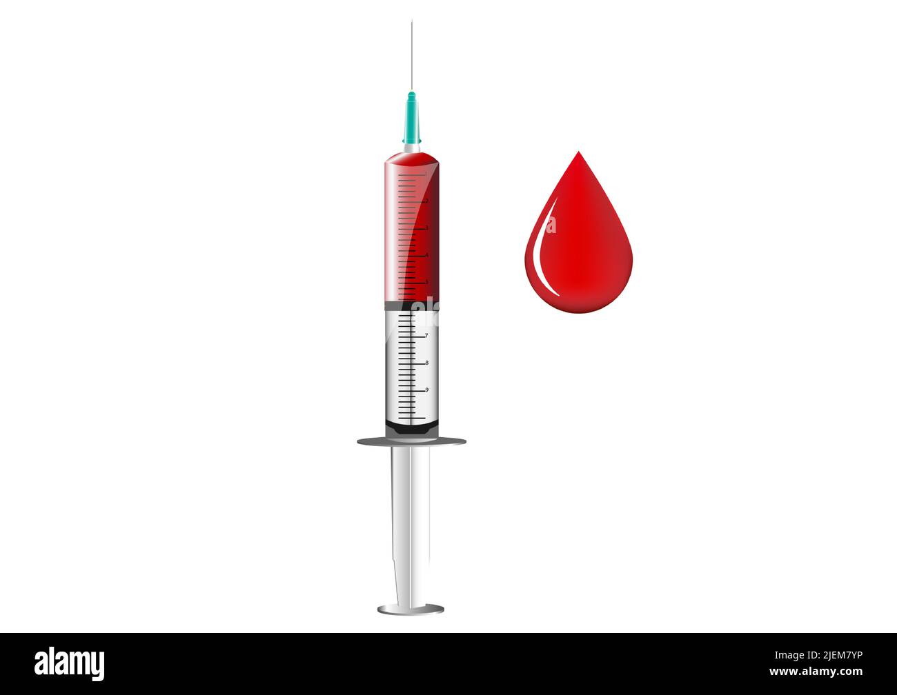 Graphics design syringe blood hi-res stock photography and images - Alamy