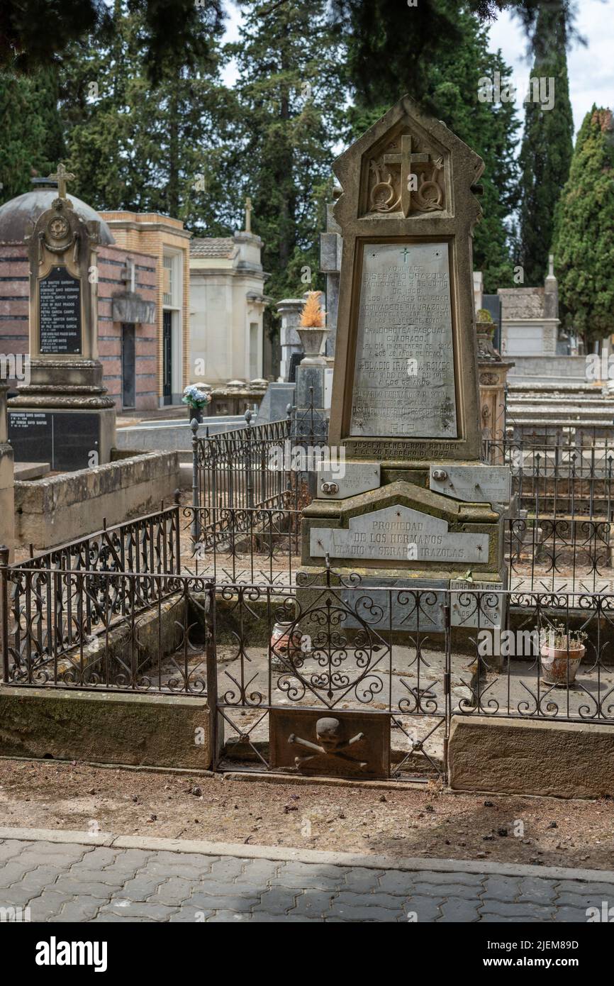 Marble tombstone in the cemetery. Decoration of graves. Memorialization ...