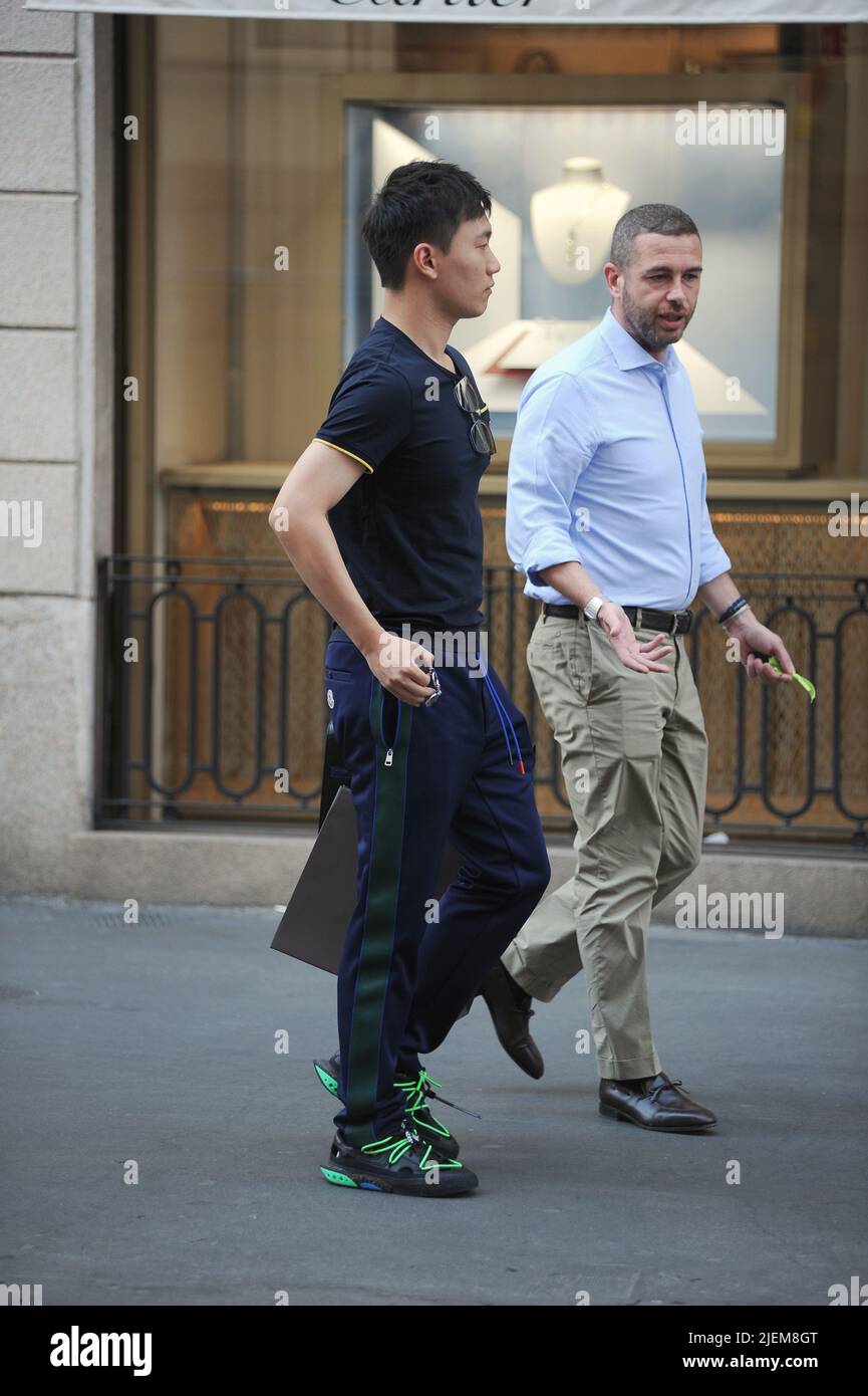 Milan, . 27th June, 2022. Milan, 27-06-2022 Steven Zhang, President of ...