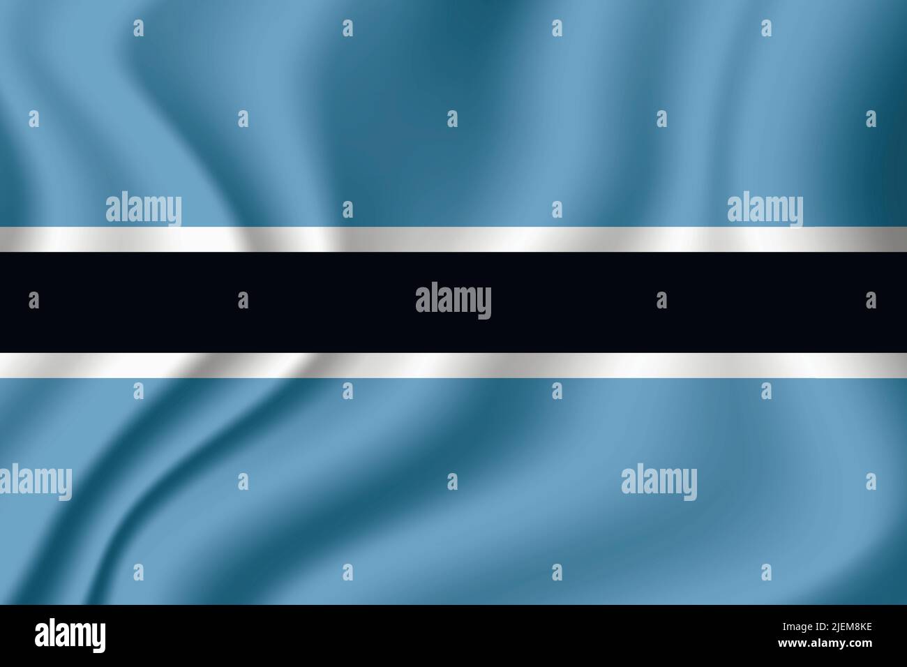 Flag of Botswana. National symbol in official colors. Template icon ...