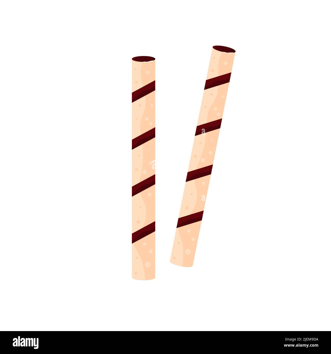 Chocolate Tubes Confectionery Delicious Snack Stock Vector Image & Art ...