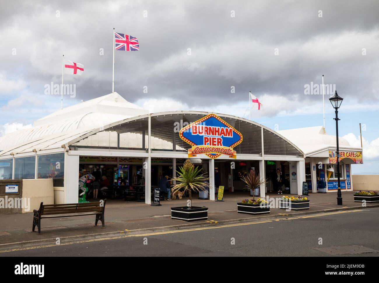 Burnham Pier in Burnham On Sea, Somerset Stock Photo - Alamy