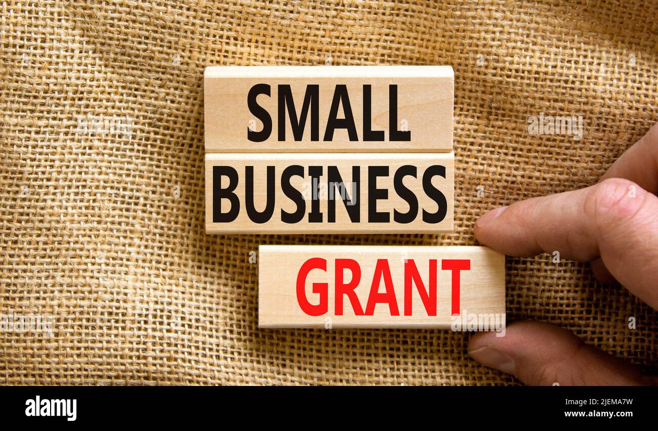 Small business grant symbol. Concept words Small business grant on ...