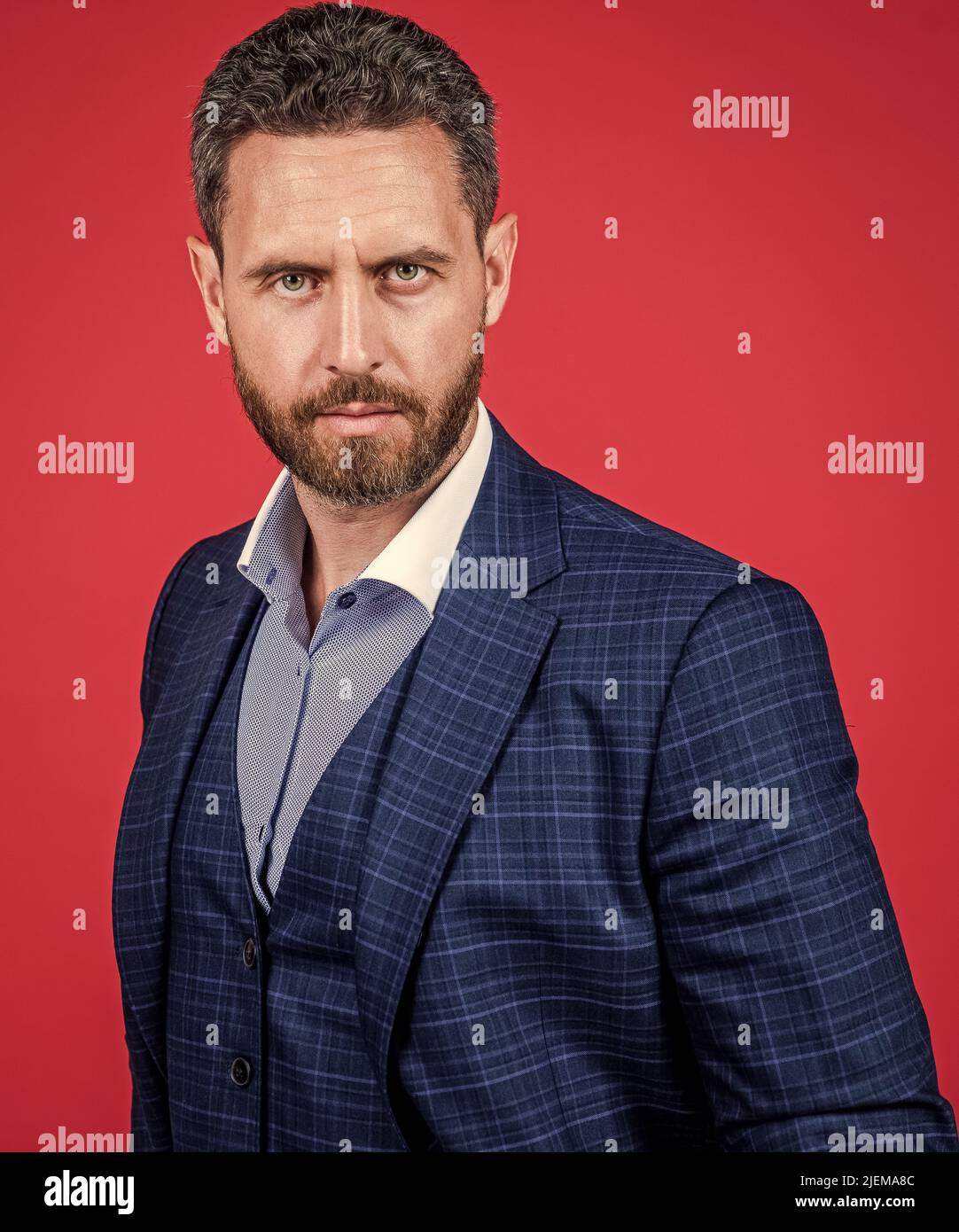 Grizzled mature businessman in hi-res stock photography and images - Alamy