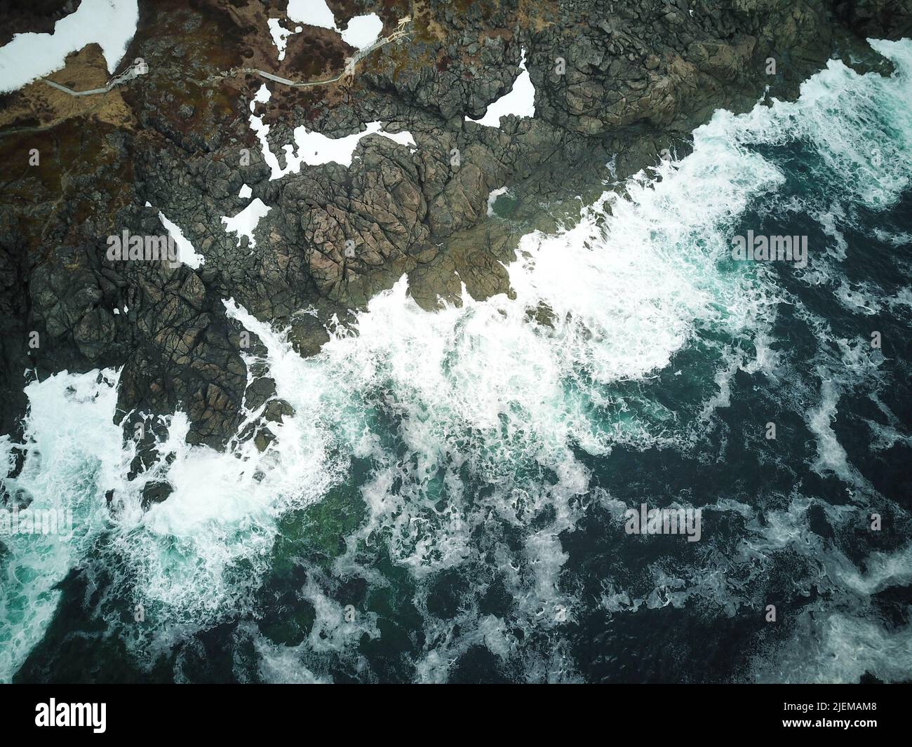 St Anthony newfoundland landscape by aerial Stock Photo - Alamy