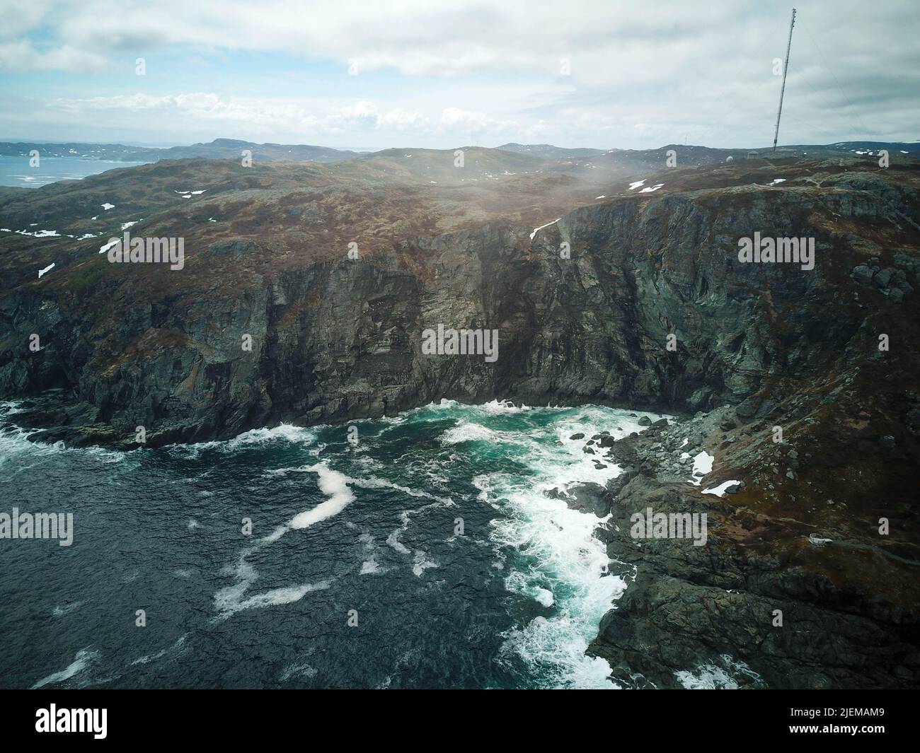St Anthony newfoundland landscape by aerial Stock Photo - Alamy