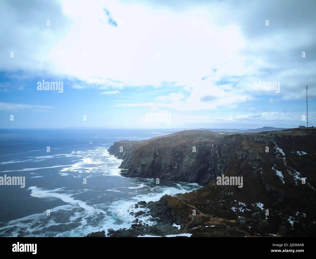 St Anthony newfoundland landscape by aerial Stock Photo - Alamy