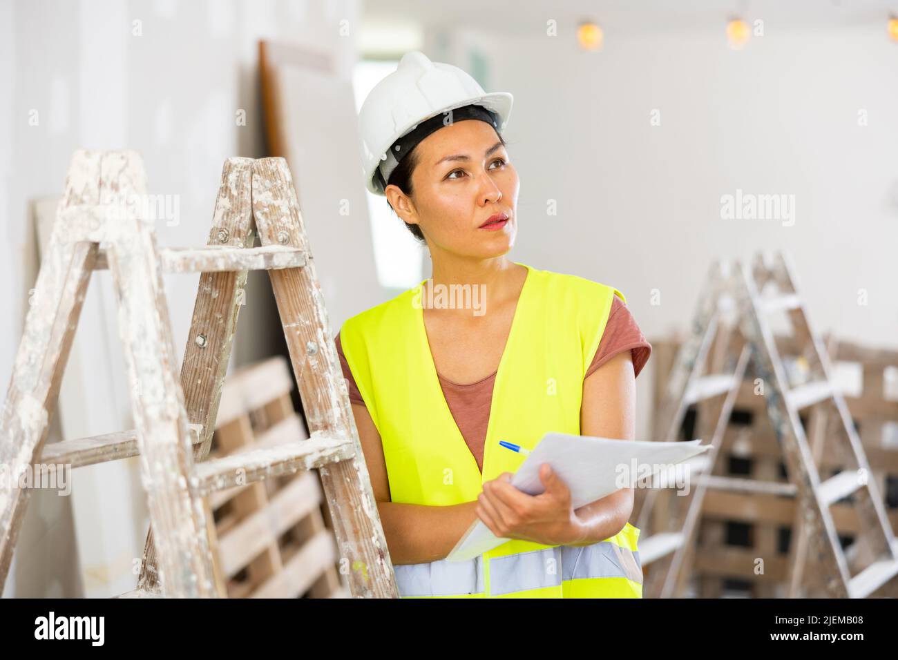 Engineer planning renovation works hi-res stock photography and images ...