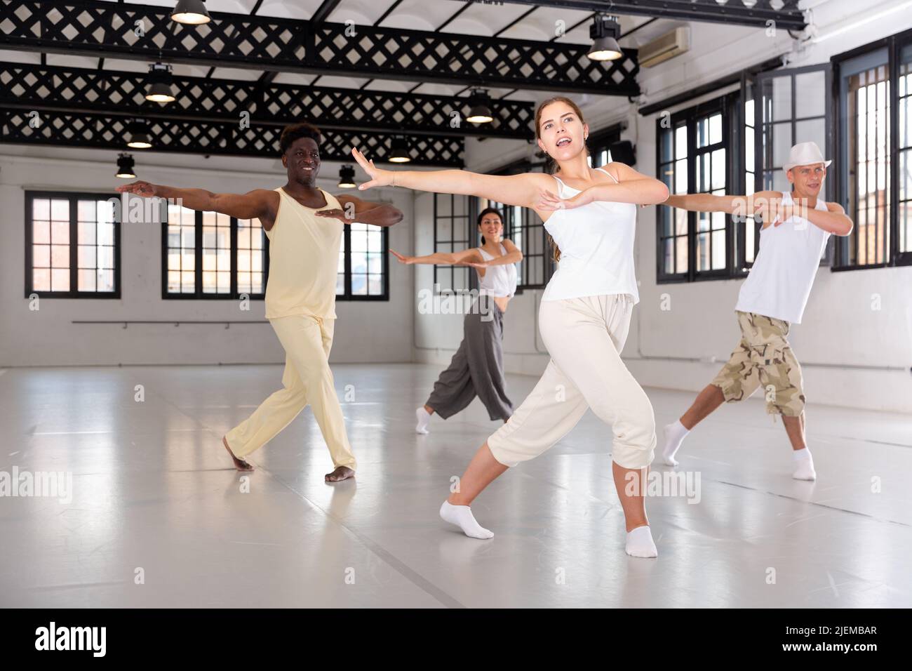 dancers training in a dance studio Stock Photo - Alamy
