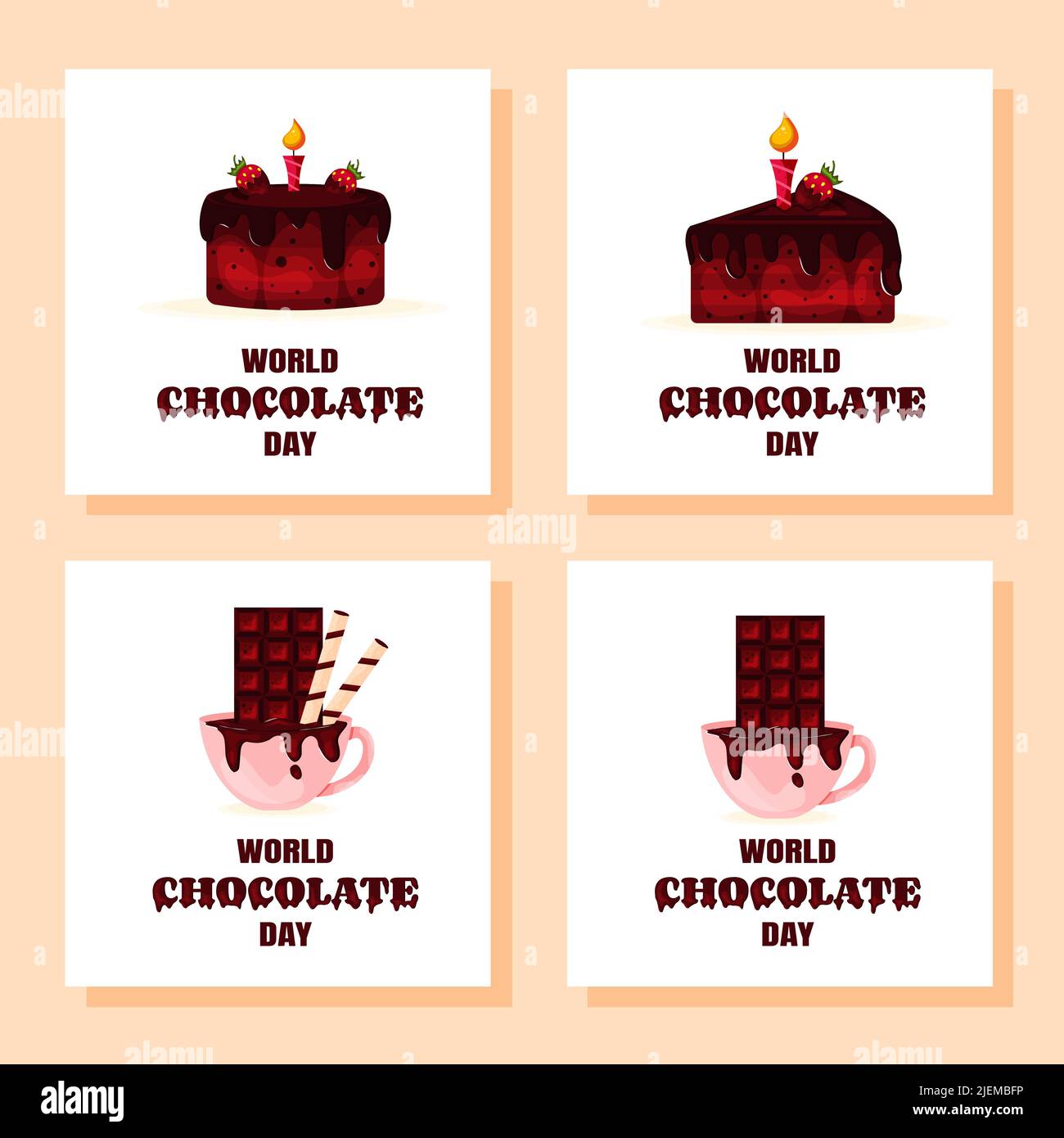 Greeting card world chocolate hi-res stock photography and images - Alamy