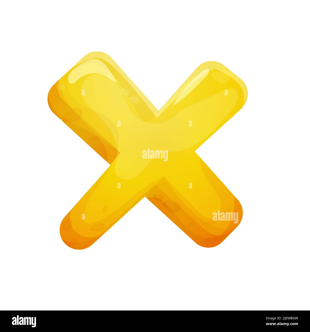 Shiny close button game interface, menu element, cross shape in comic ...