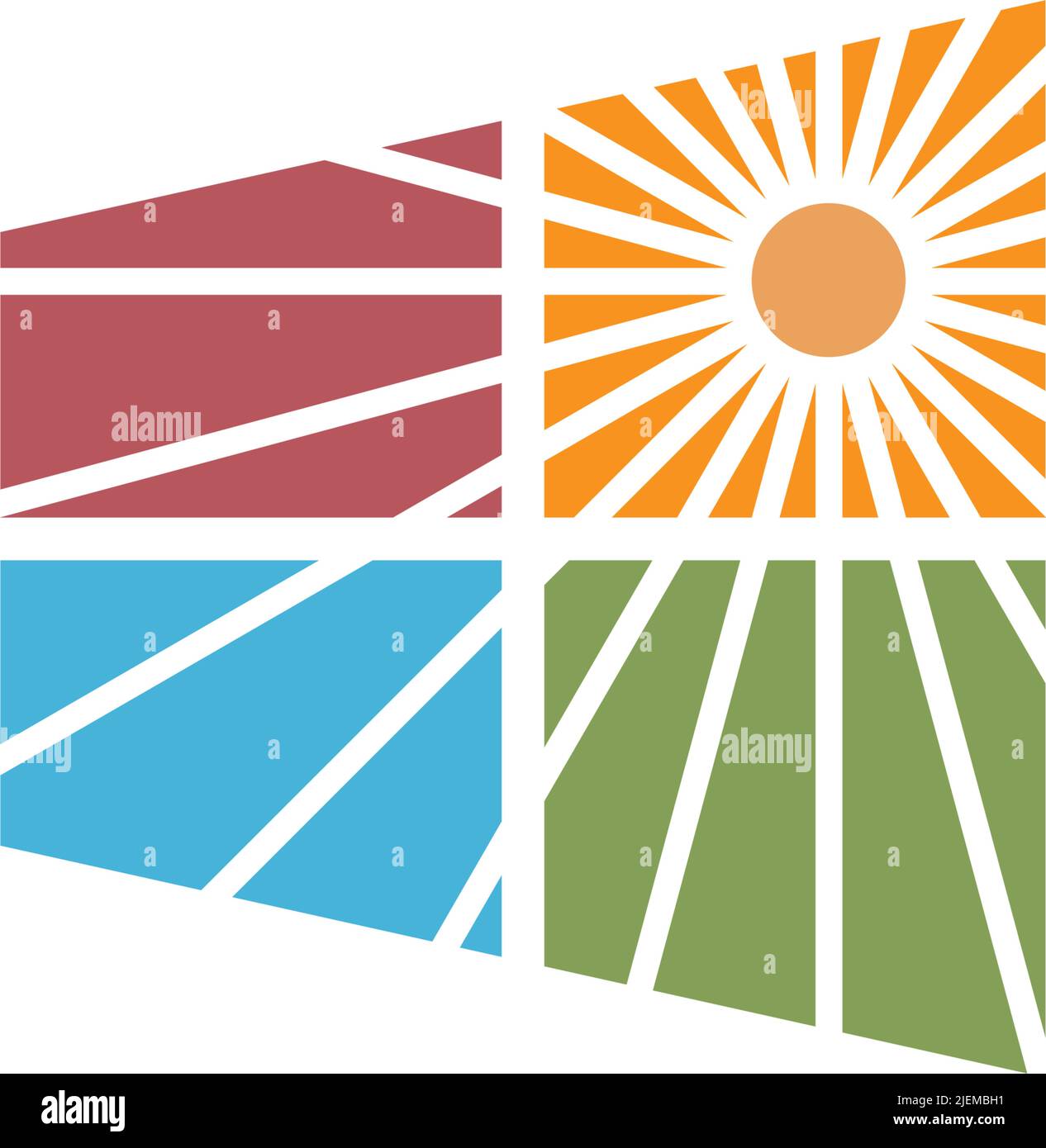 House windows logo icon design illustration template vector Stock ...