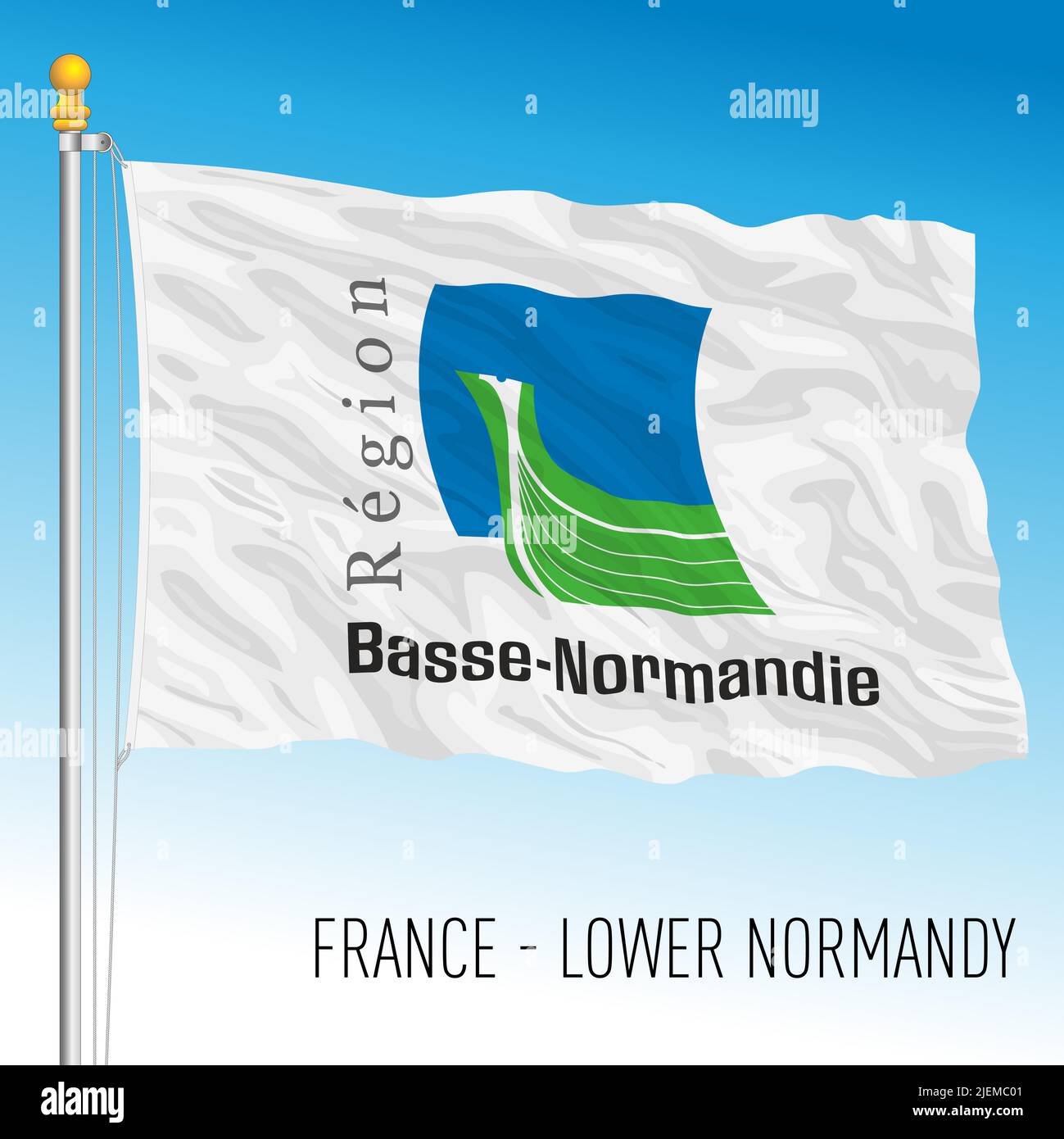 Lower normandy flag Stock Vector Images - Alamy