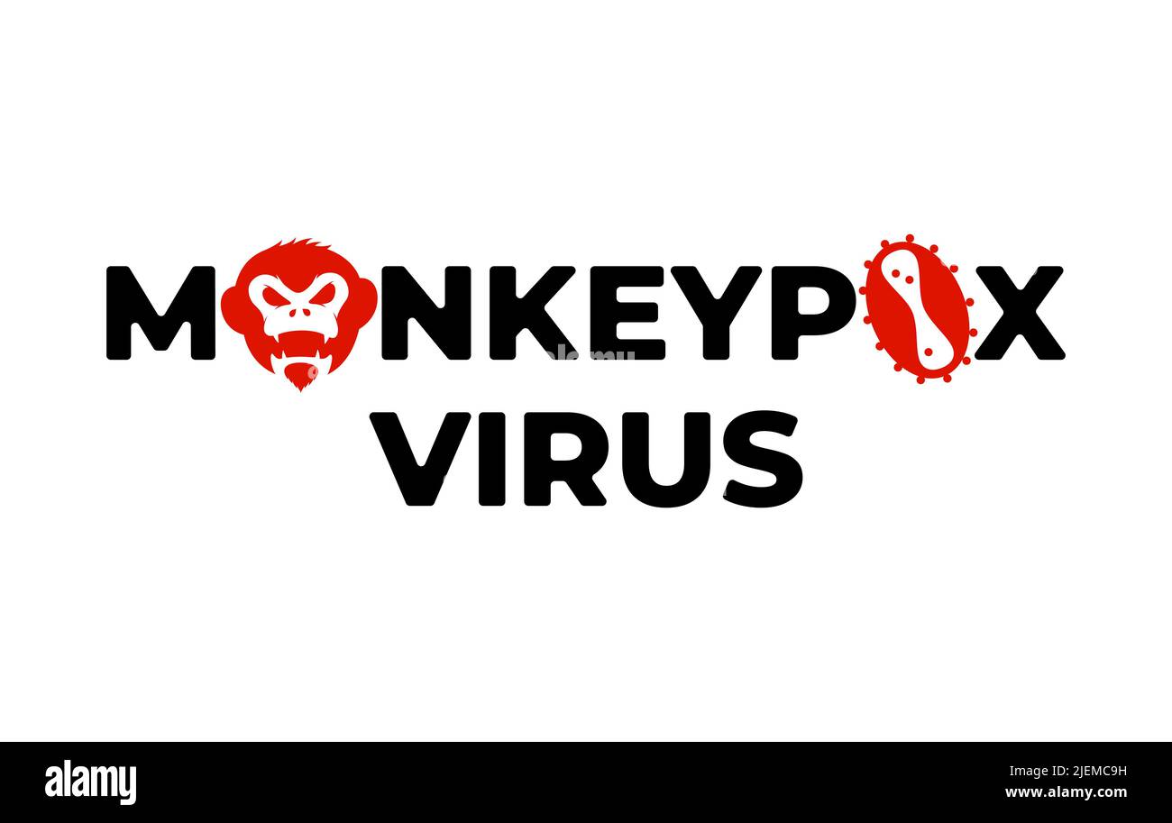 Monkeypox virus inscription concept. Monkey pox disease outbreak ...