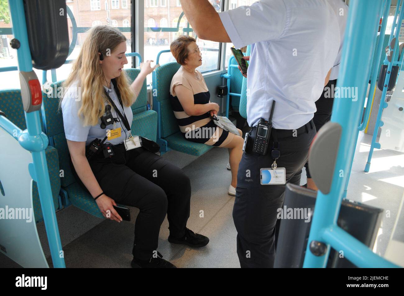 Copenhagen /Denmark/27 June 2022/ Denamrk's national public bus ...