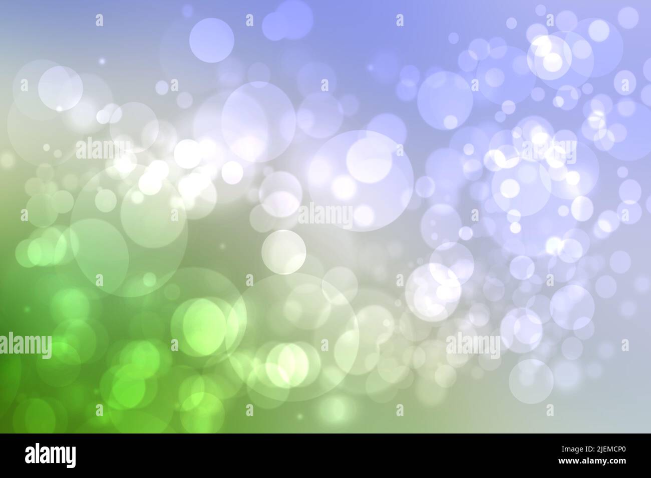Abstract blurred bright spring or summer landscape texture with natural light green white bokeh ...